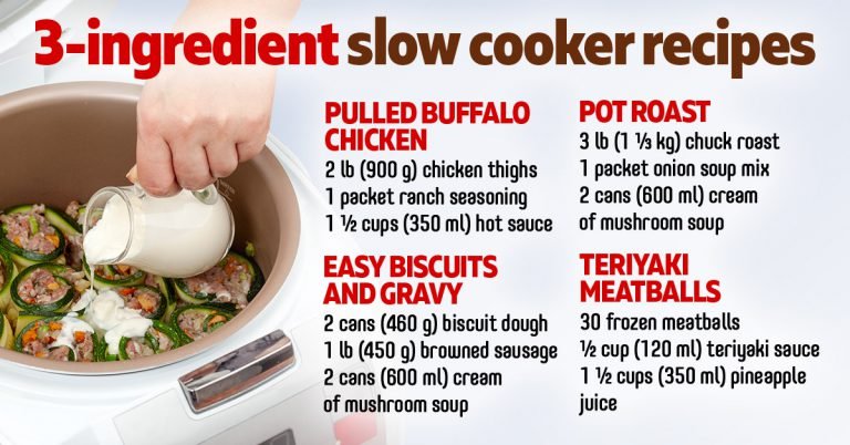 3-Ingredient Slow Cooker Recipes – Cook It