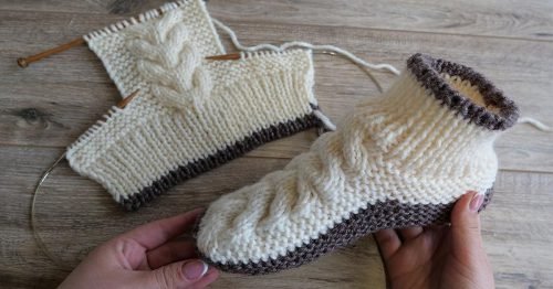 How to Knit 2-Needle Slippers for Beginners – Cook It